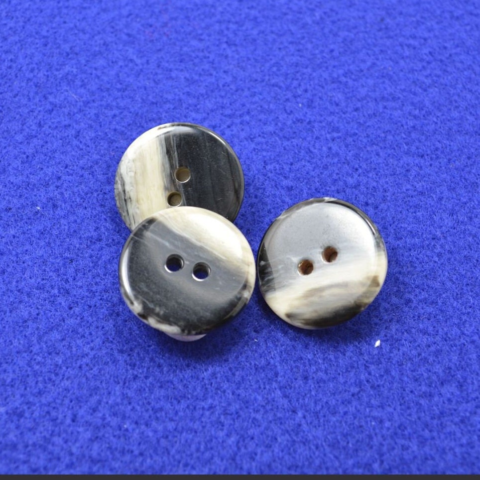 Black, Ivory and Sand Variegated Button – 2 Hole (PP-16) - Etsy