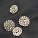 Clear Round Rhinestones Set in Silver (J-04) - Etsy