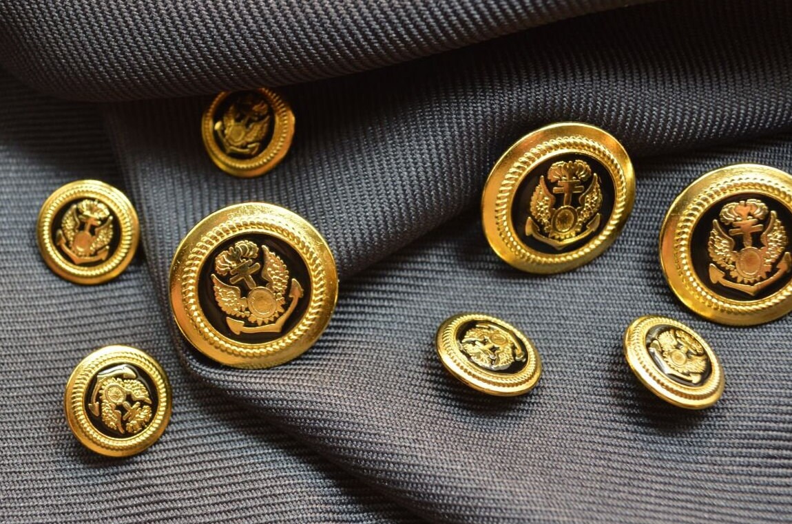 Bright Gold Crest & Rim With Black Enamel-gold Shield O-08 - Etsy