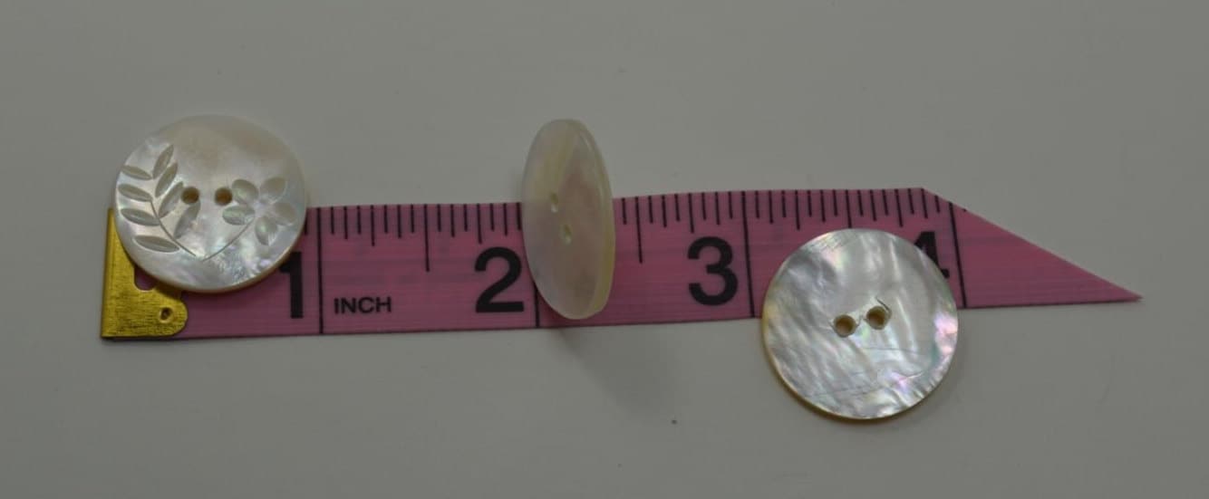Etched Ecru Mother of Pearl Round Button – 2 Hole (CC-04) - Etsy