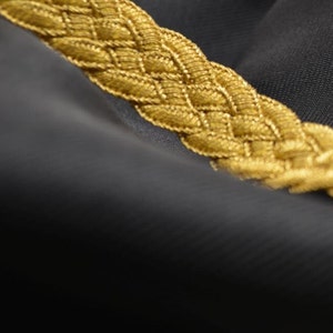 Trim – Gold Intricate Braid Using 5 Flat Strands (TR-GOLD-12) - Etsy