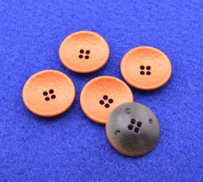 Orange Metallic Luster Cup Shaped Button – 4-hole (ZZ-08) - Etsy