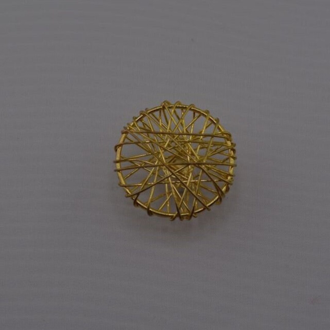 Bright Gold Wrapped Spiral 3 Dimensional Buttons – Shank (VV-08) - Etsy