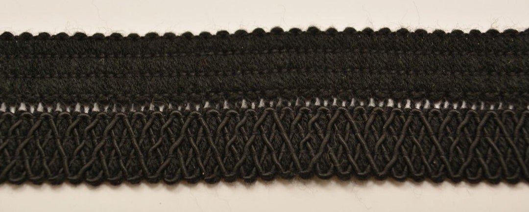 Edging – Black Fold-over (TR-BLK-05) - Etsy