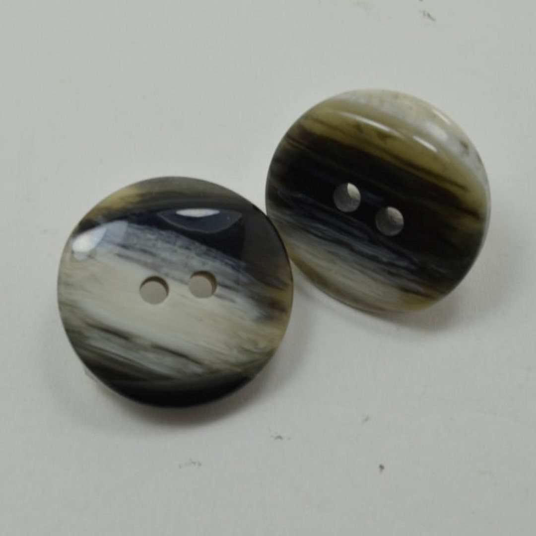 Black, Ivory and Sand Variegated Button – 2 Hole (PP-16) - Etsy