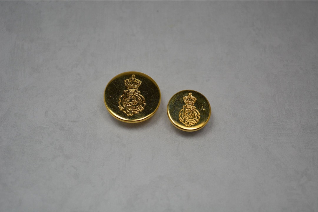Gold Embossed Blazer Button (A-09) - Etsy