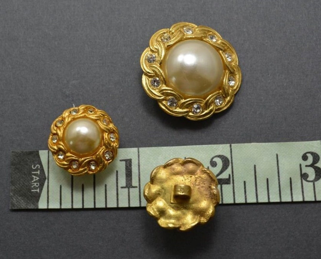 Pearl in Chain Rim Set With Rhinestones (L-04) - Etsy