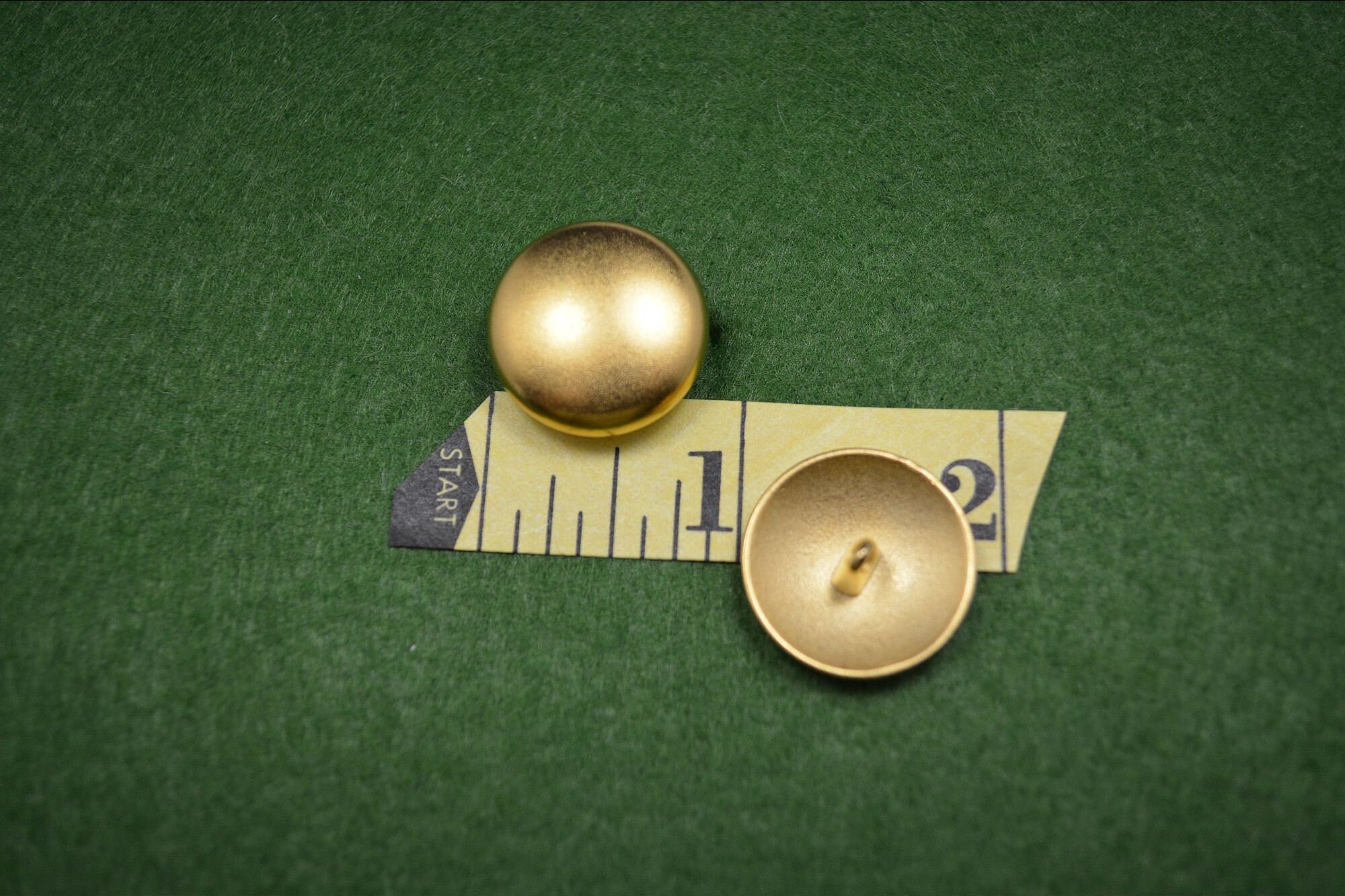 Simple Matte Gold Round Dome Buttons B-07 - Etsy