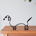 Cute Metal Dachshund Sausage Dog Black Minimalistic Statue Sculpture - Etsy