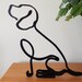 Cute Metal Beagle Dog Black Minimalistic Statue Sculpture - Etsy