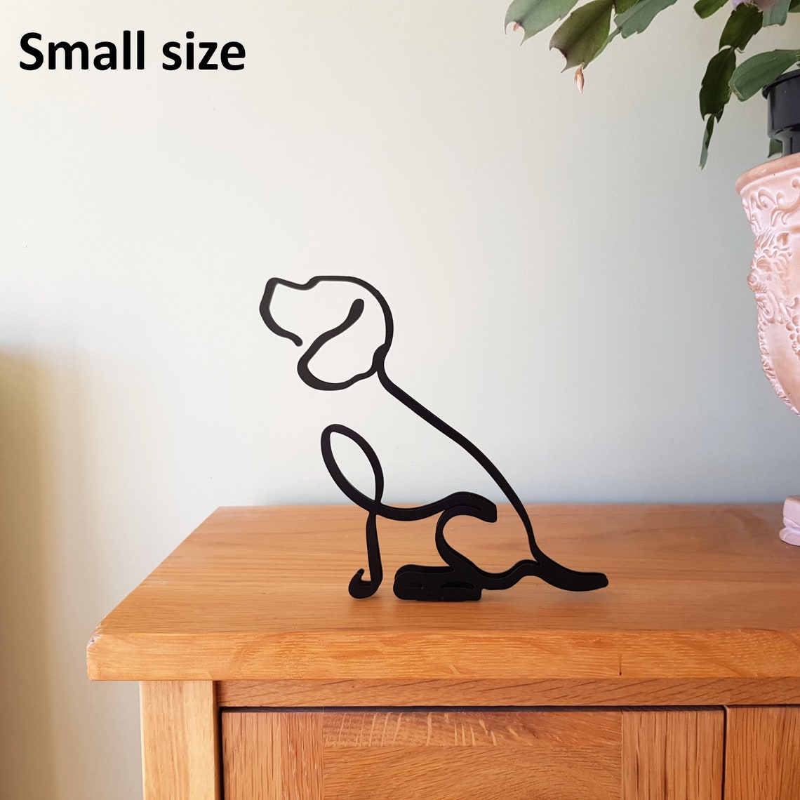 Cute Metal Beagle Dog Black Minimalistic Statue Sculpture - Etsy
