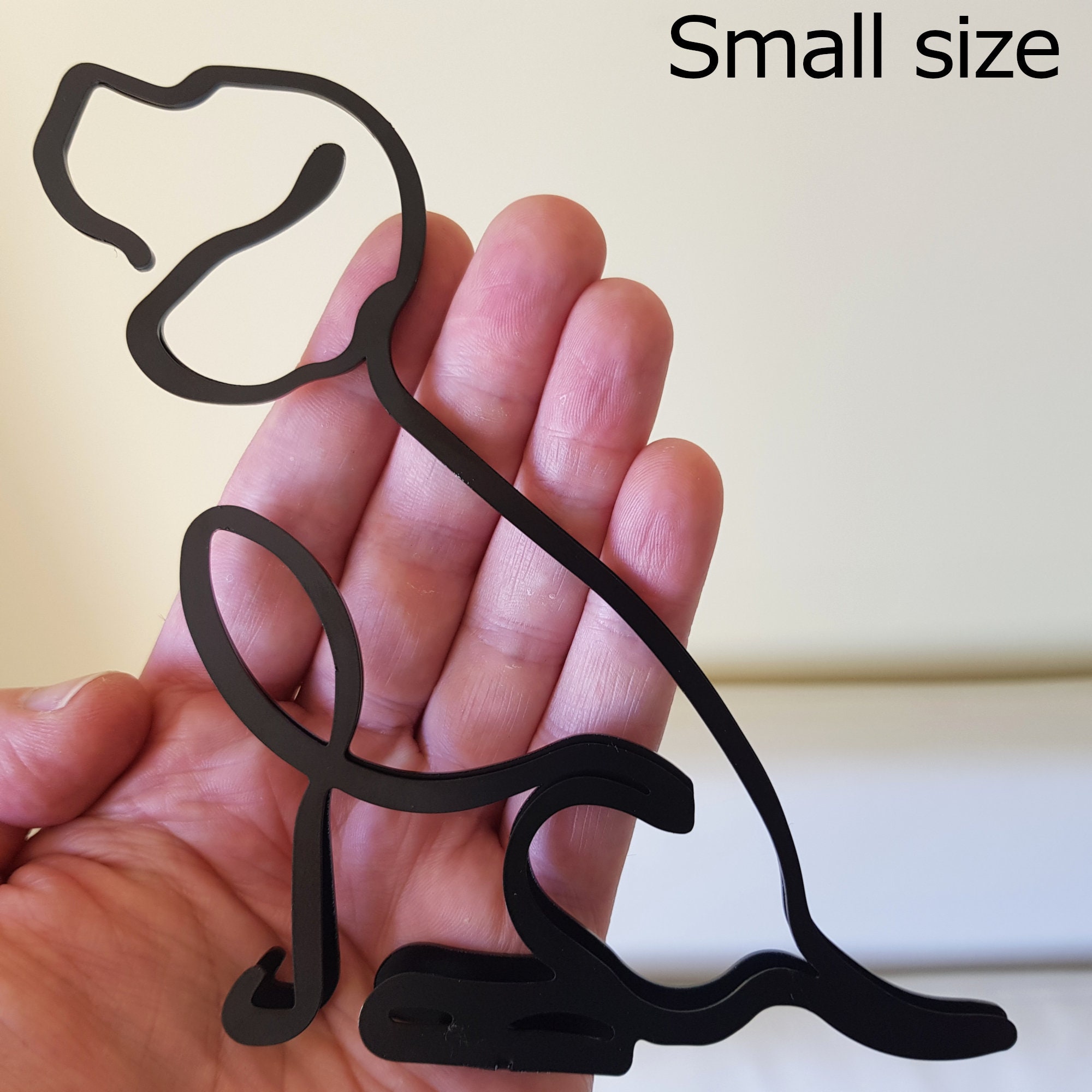 Cute Metal Beagle Dog Black Minimalistic Statue Sculpture - Etsy