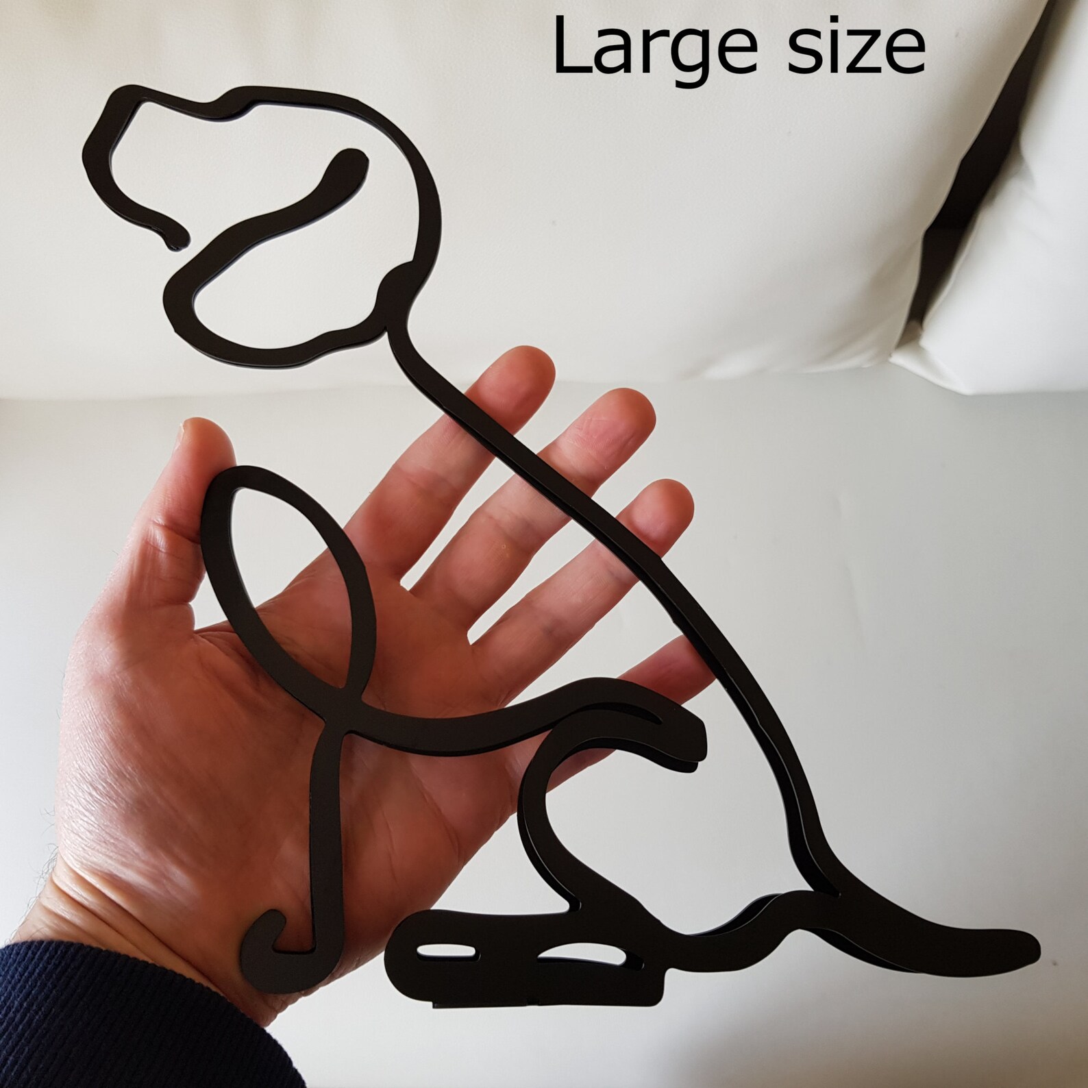 Cute Metal Beagle Dog Black Minimalistic Statue Sculpture - Etsy