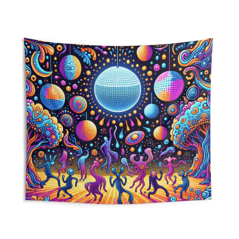 Trippy Tapestry - Etsy