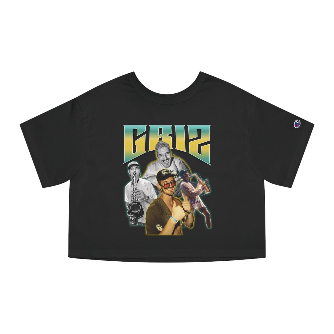 Griz 90's Bootleg Rap Cropped Festival Tee Rave Outfit Festival Clothes ...