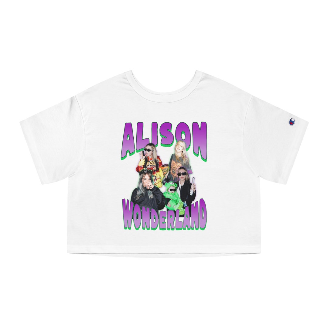 Alison Wonderland 90's Bootleg Rap Cropped Festival Tee FMUOASL Rave ...