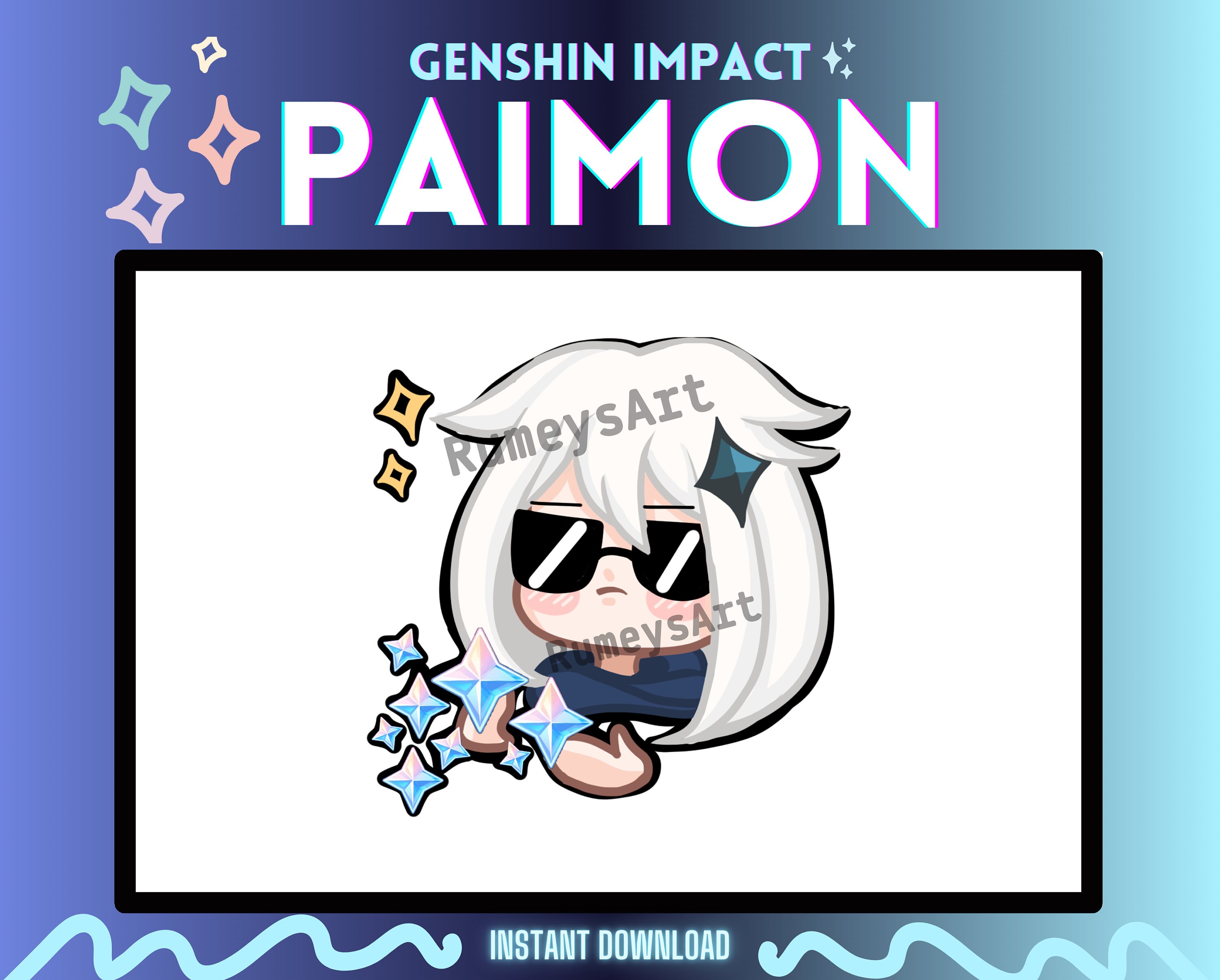 Twitch Emote Paimon Genshin Impact | Discord Emotes, Twitch Emotes ...