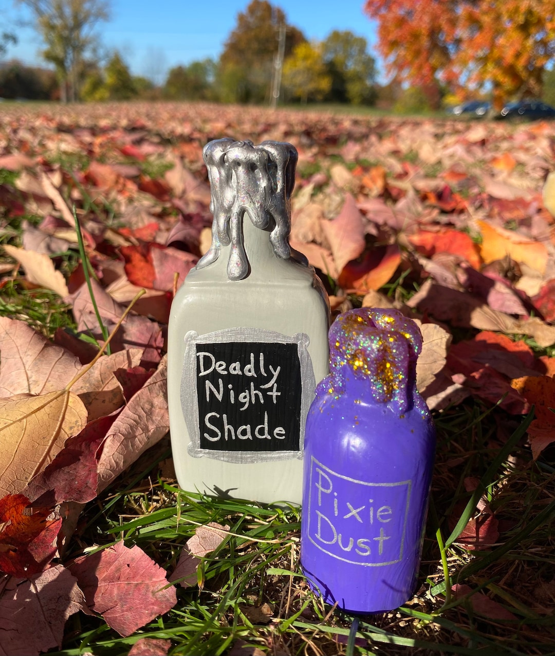 Mini Potion Bottles: Deadly Night Shade and Pixie Dust - Etsy