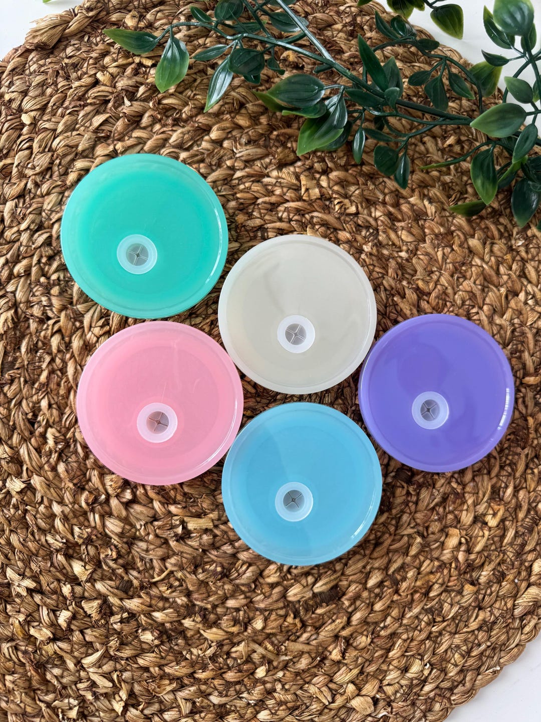 Colorful Acrylic Lids | Lids for Glass Cup | Glass Can Cup Lids | Cute ...