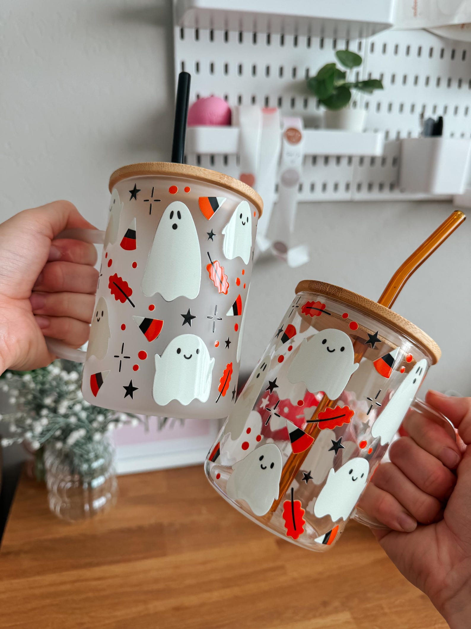 Halloween Ghost Coffee Mugs Fall Ghost Mugs Gifts for Her Tea Cups Hot ...