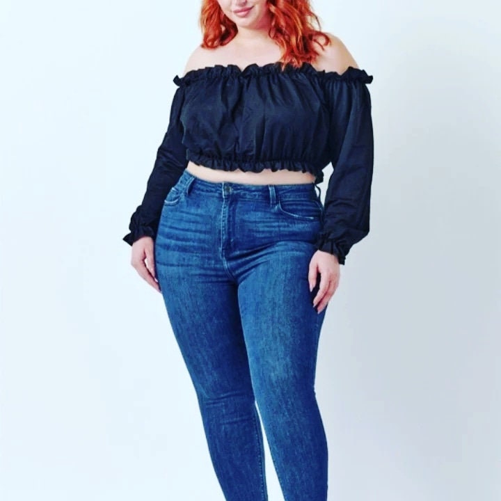 High Rise Plus Size Straight Cut Ankle Jeans - Etsy
