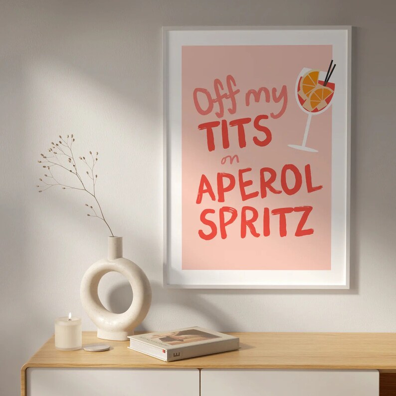Aperol Spritz Poster Aperol Spritz Cocktail Poster A4 or A3 Aperol ...