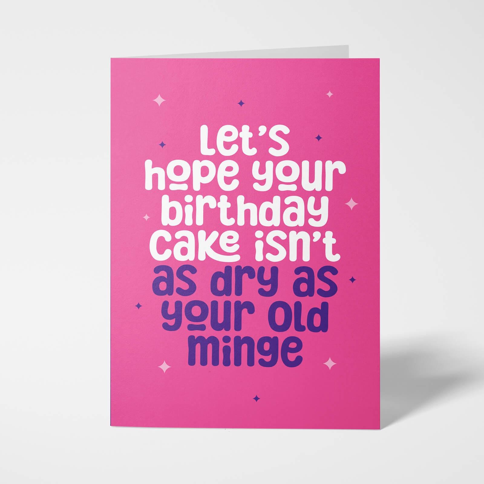 Rude Birthday Card for Her: Cheeky Greeting Card - Dry Cake - Etsy UK