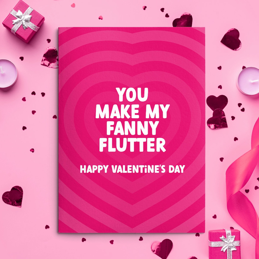 Fanny Flutter Rude Valentine's Day Card - Etsy