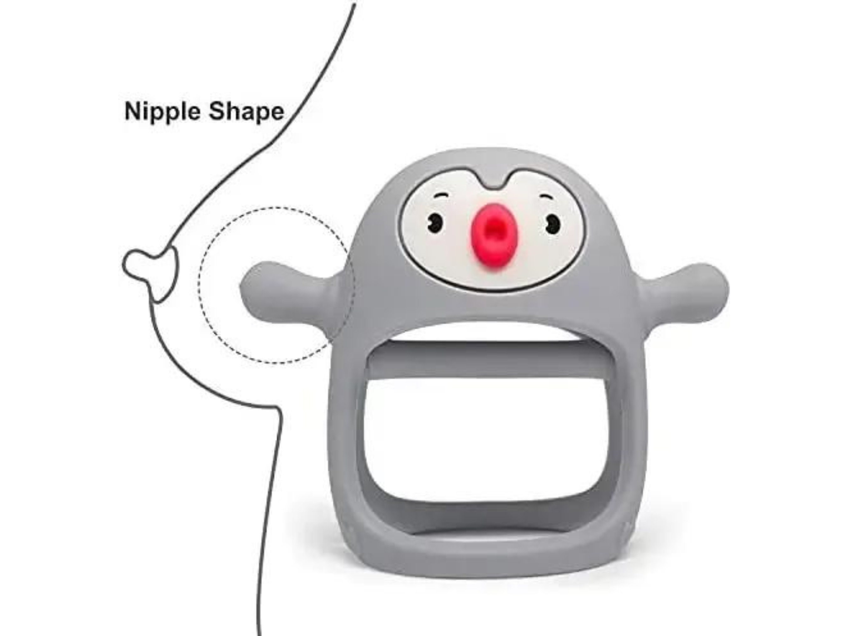 No Drop Baby Teether Penguin Shaped Teether Baby Gift Baby - Etsy