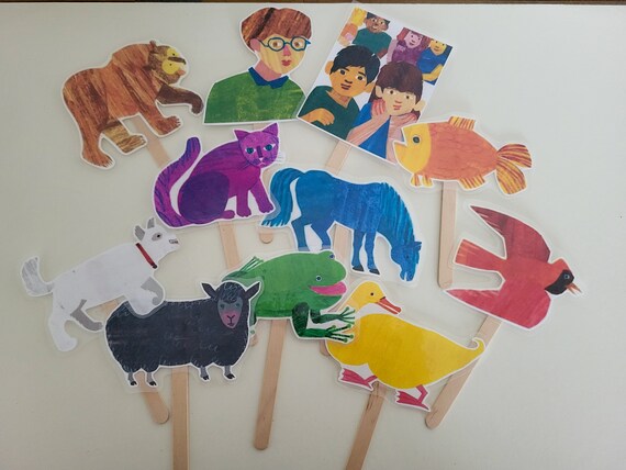 Brown Bear Brown Bear Stick Puppets - Etsy