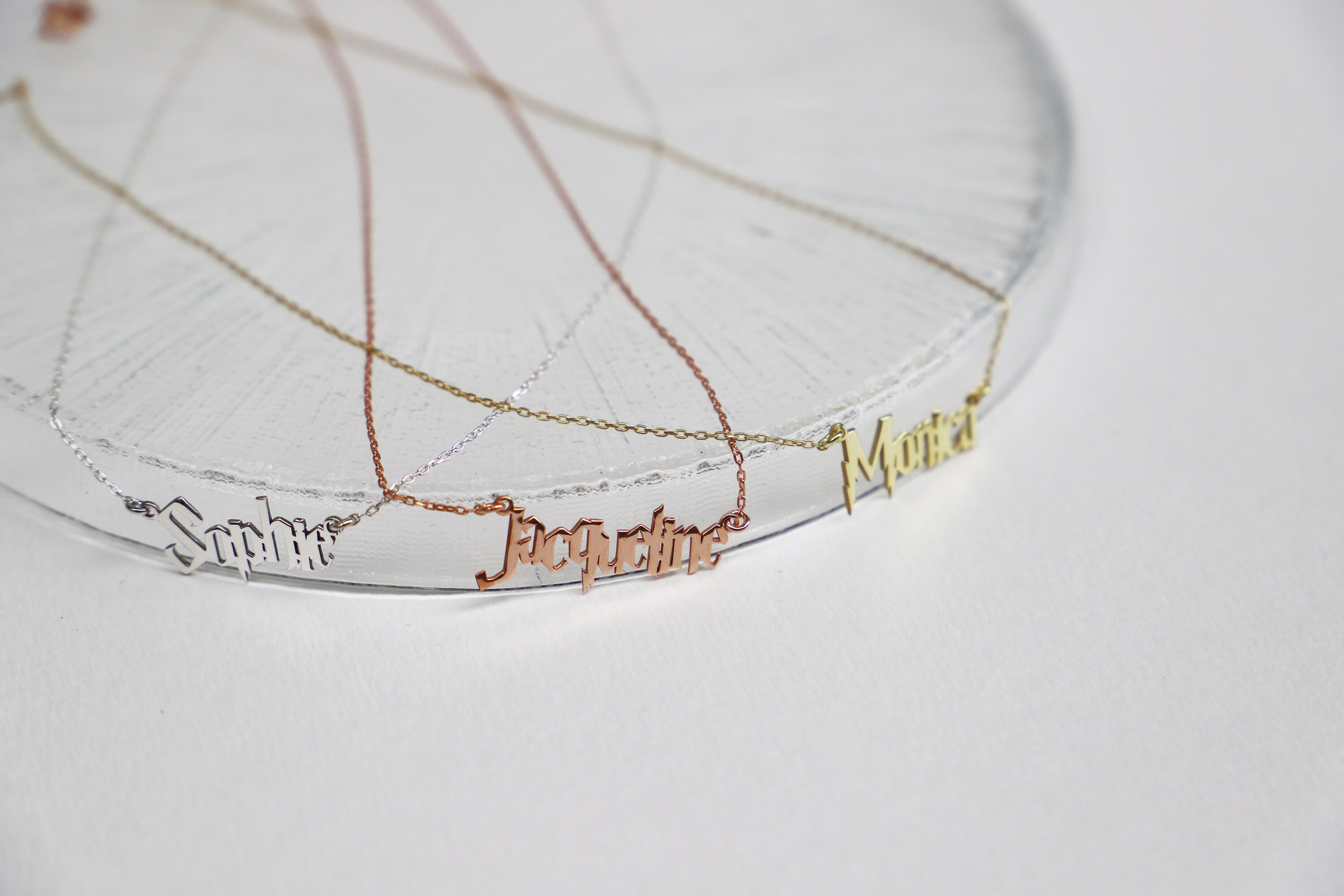 Custom Gold Name Necklace Personalized Name Necklace Special Etsy Uk