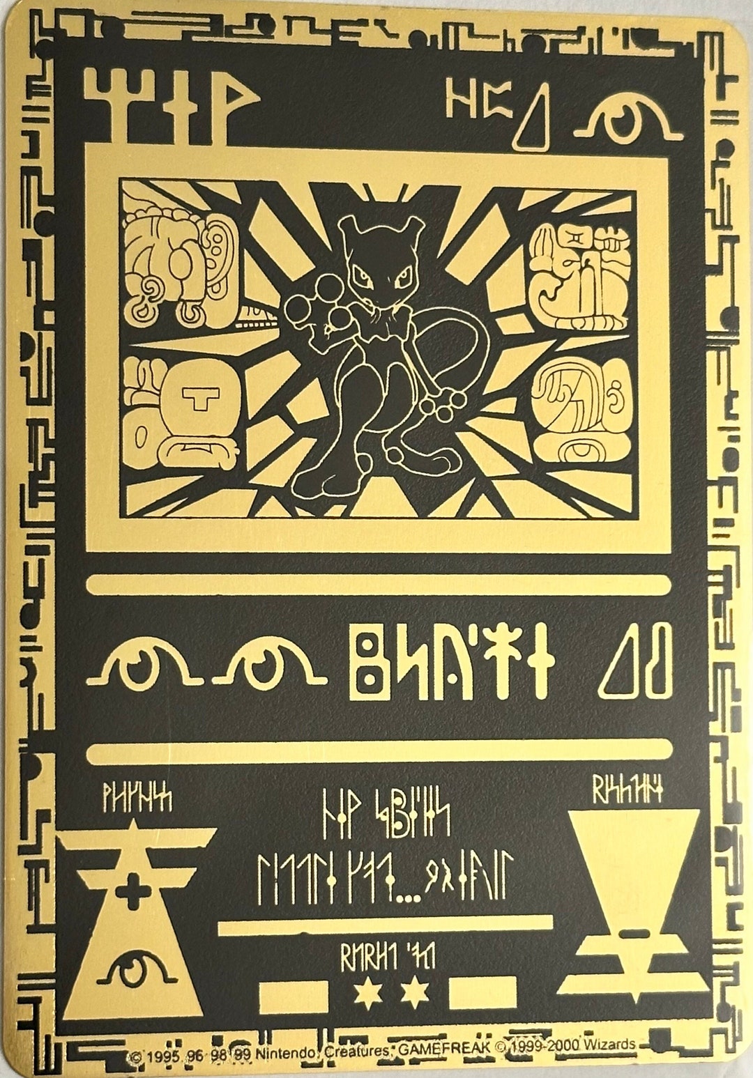 Ancient Mewtwo Metal Card - Etsy