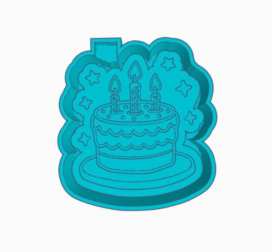 Birthday Cake Freshie Mold STL File: 3D Print Car Air Freshener ...