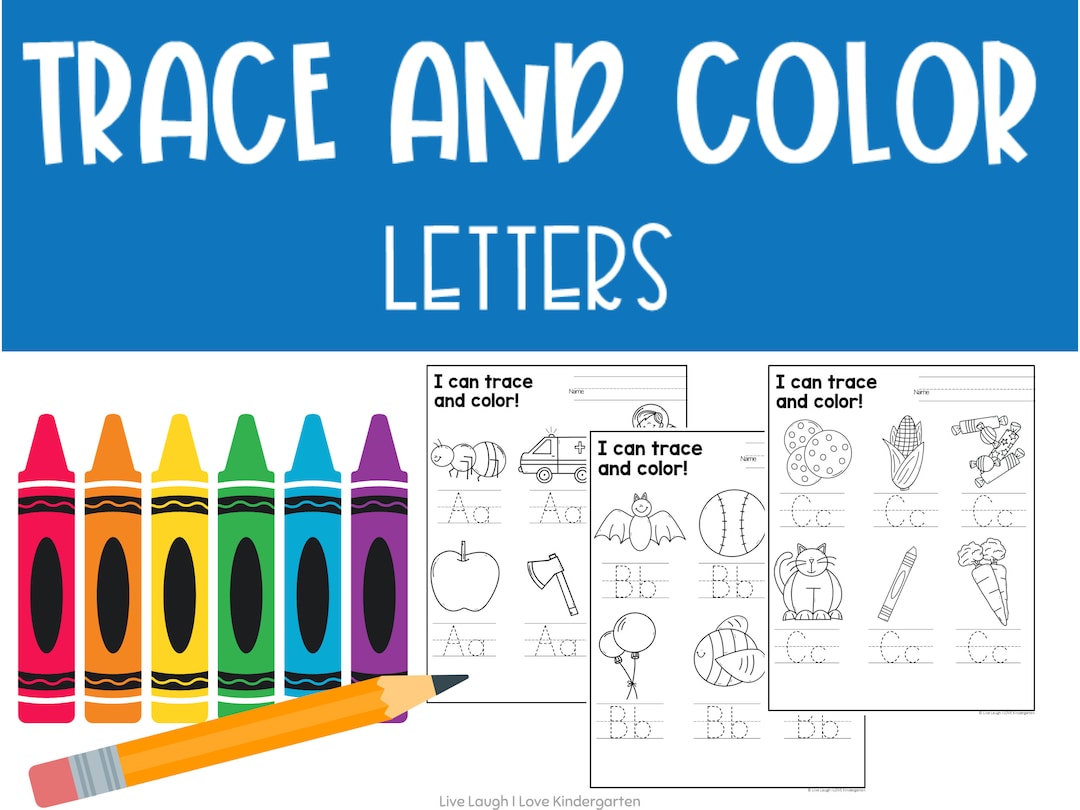 Letter Tracing Worksheets for Preschool and Kindergarten, Alphabet ...
