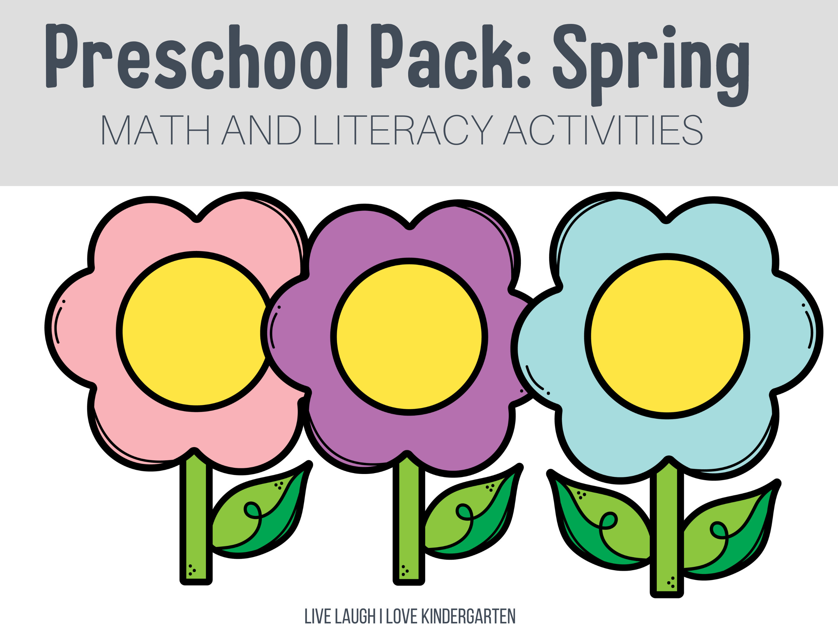 Preschool Spring Activities, Spring Preschool Activities, Math and ...