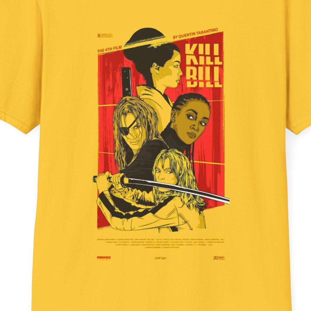 Kill Bill Quentin Tarantino Movie Old School Unisex Softstyle Tee ...