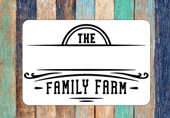 Custom Family Farm Sticker-farm Sticker Farm Life Country - Etsy