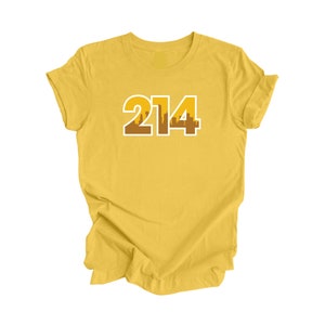 214 Dallas Texas USA Area Code City Skyline Gift - Unisex T-shirt ...