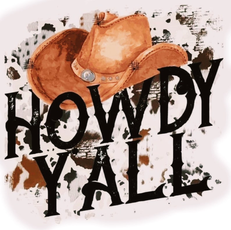 Howdy Yall 20oz Skinny Tumbler Sublimation Designs for Straight Tumbler ...