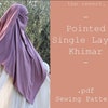 Simple Abaya Sewing Pattern .pdf 1.45m-1.41m Tall - Etsy