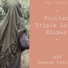 Simple Abaya Sewing Pattern .pdf 1.45m-1.41m Tall - Etsy