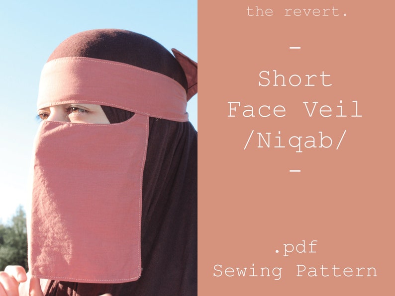 Short Face Veil /niqab/ Sewing Pattern (.pdf) - Etsy