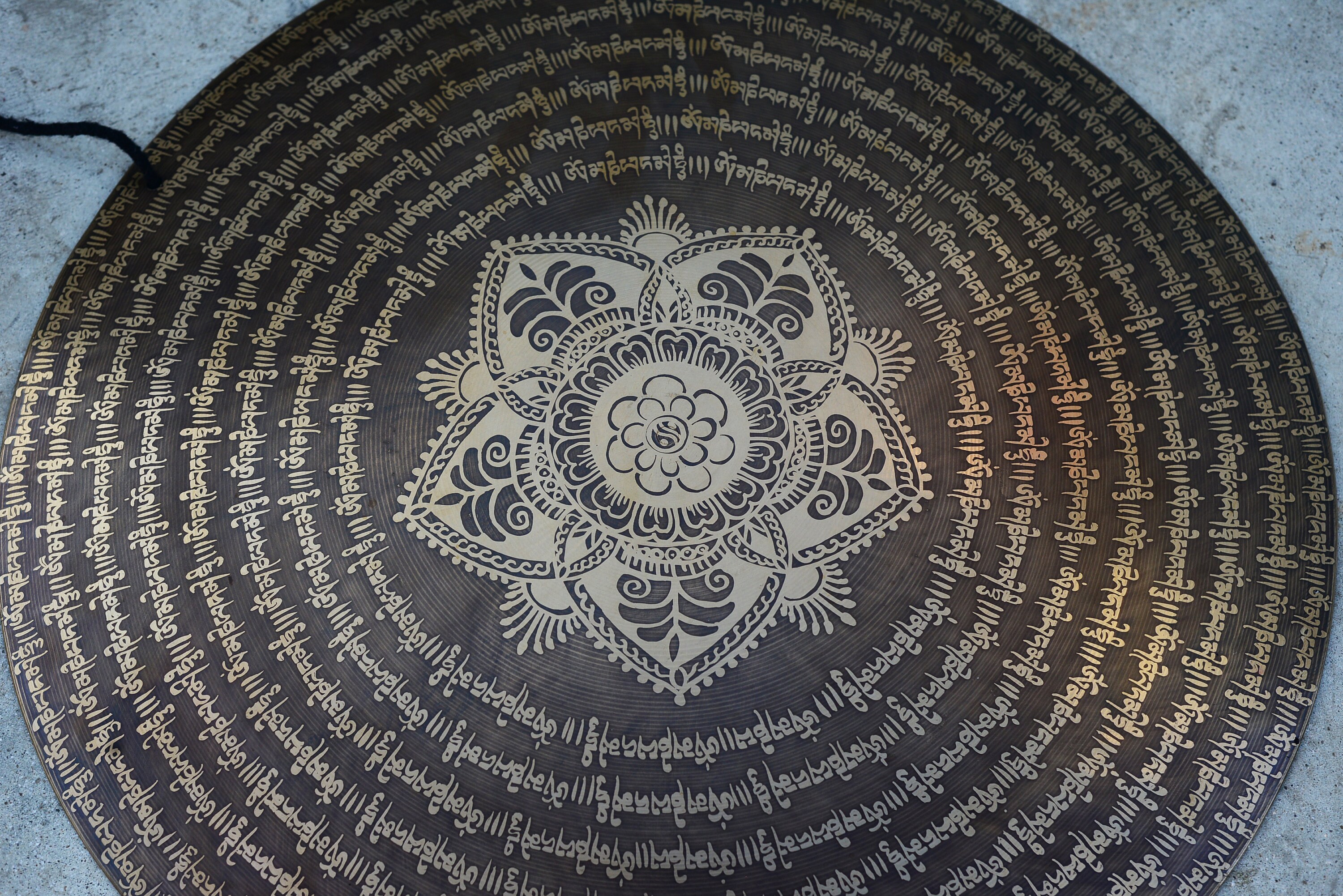 Handmade Mantra Flower of Life Tibetan Gong-music Gong-healing ...