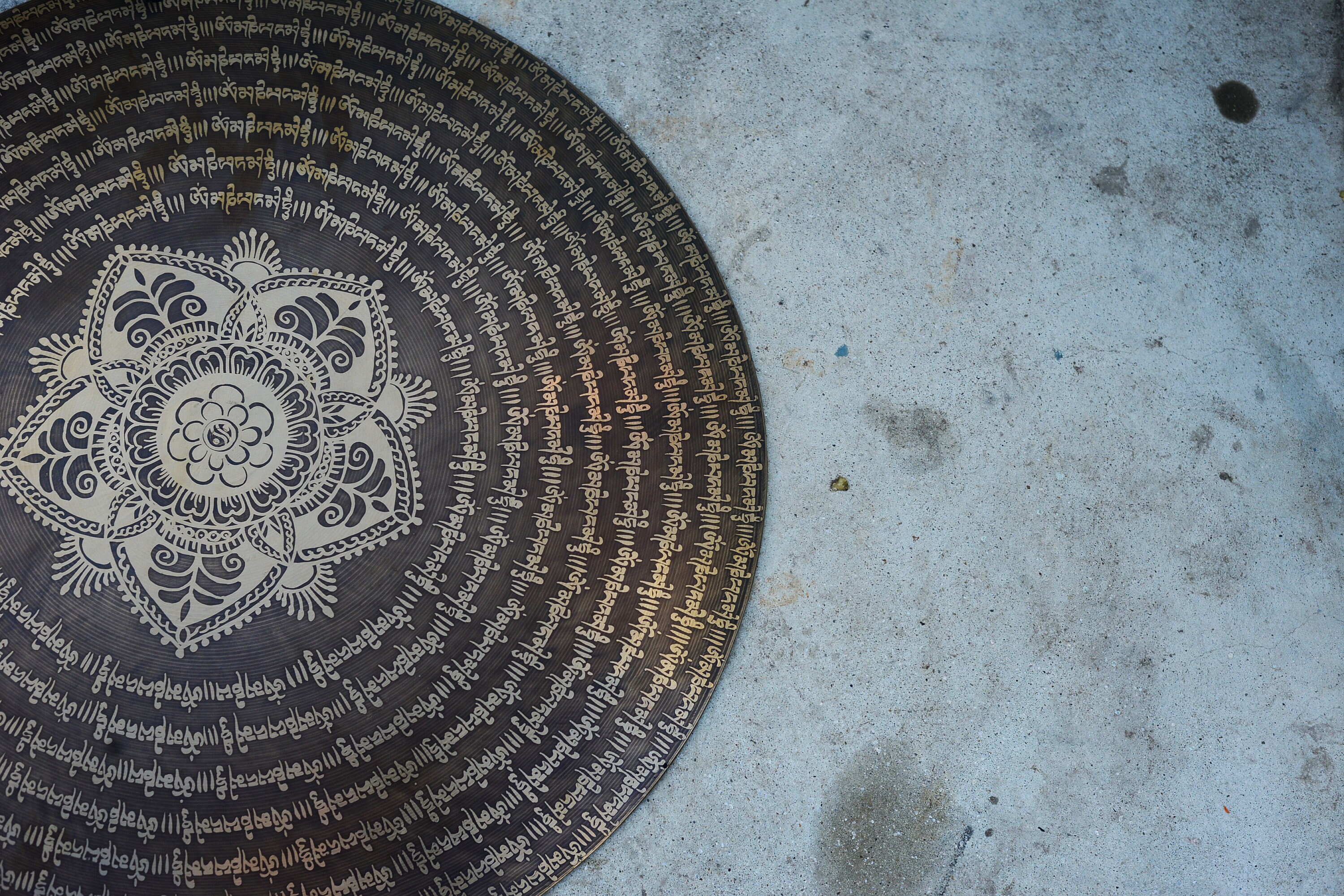 Handmade Mantra Flower of Life Tibetan Gong-music Gong-healing ...