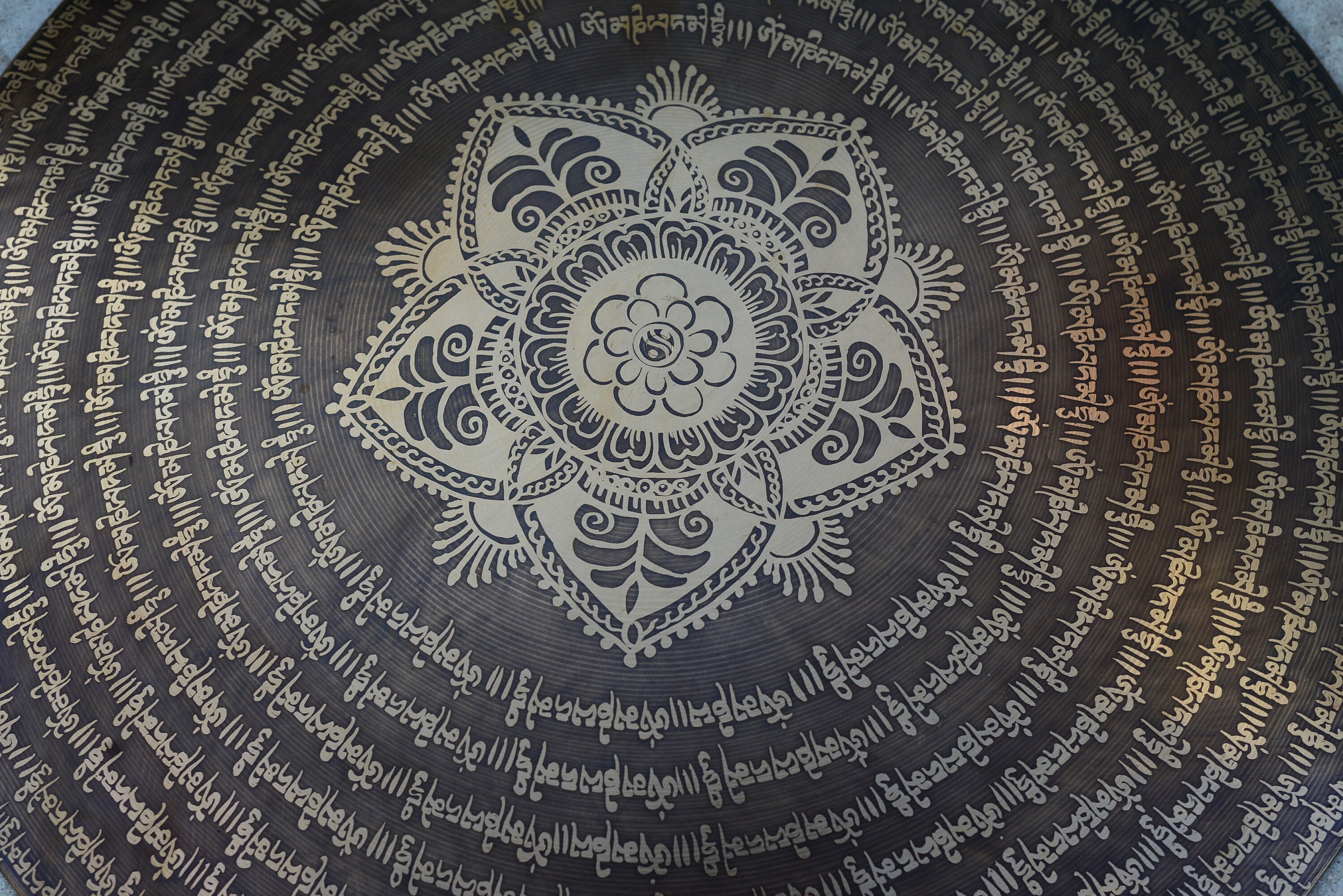 Handmade Mantra Flower of Life Tibetan Gong-music Gong-healing ...