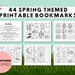 Easter Bookmarks, Spring Printable Bookmarks, Spring Crafts for Kids ...