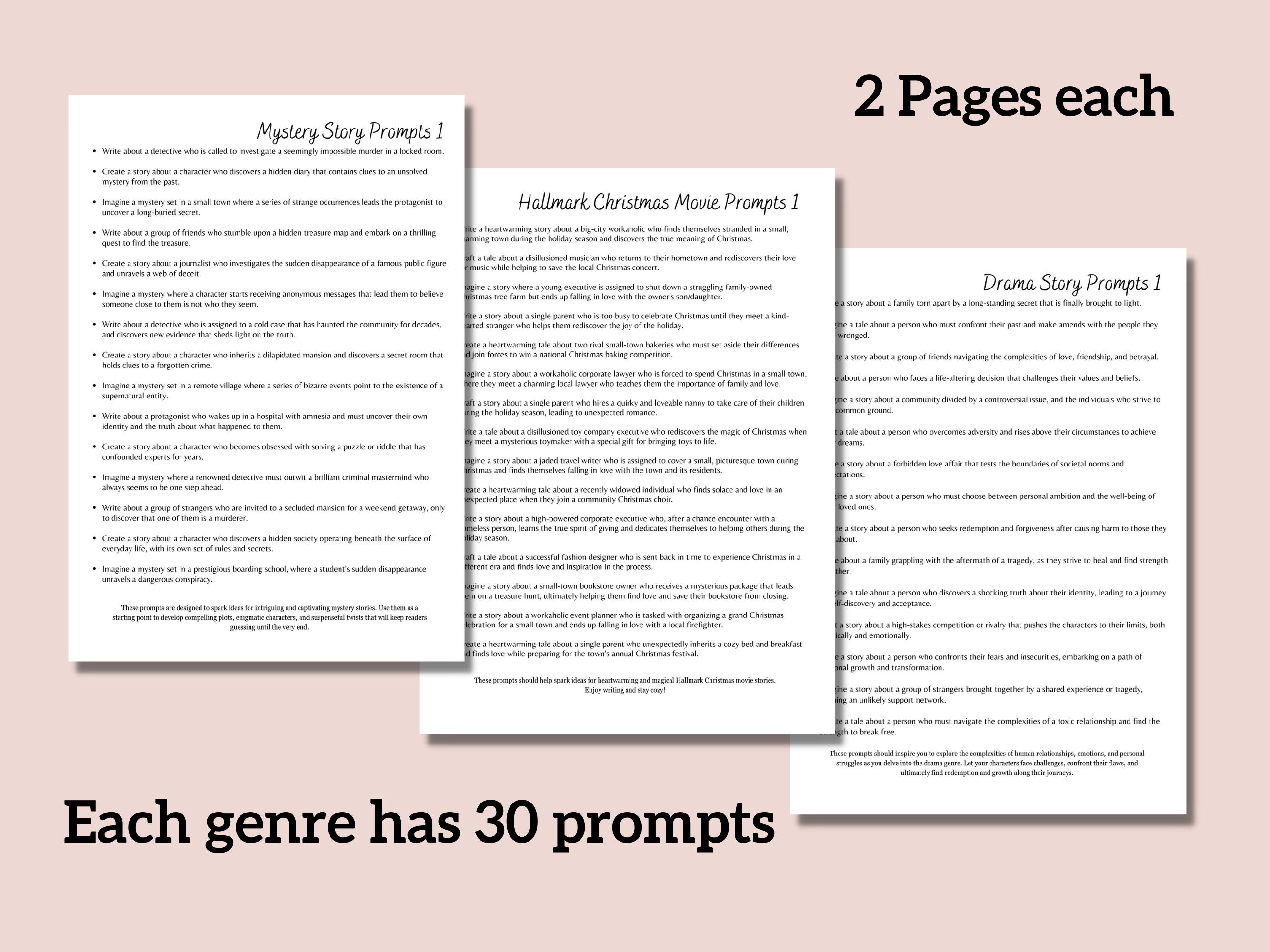 900 Creative Writing Prompts, Short Story Starters, Printable Journal ...