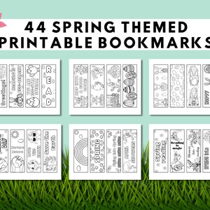 Easter Bookmarks, Spring Printable Bookmarks, Spring Crafts for Kids ...