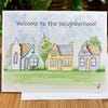 Hydrangea New Neighbor Introduction Card, Printable Hello From Your New ...