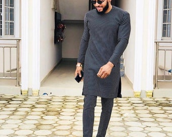 African Men Clothing,dashiki, Senator Wear, Grooms Men Suit, Mens ...